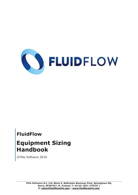 PDF Equipment Sizing Handbook FluidFlow Pipe Flow Pressure Fluidflowinfo Com Uploads