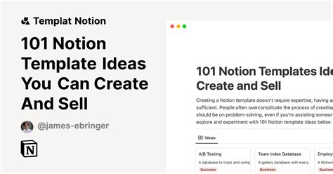 Templat 101 Notion Template Ideas You Can Create And Sell Notion Marketplace