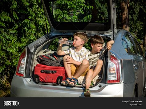 Two Cute Boys Sitting Image And Photo Free Trial Bigstock