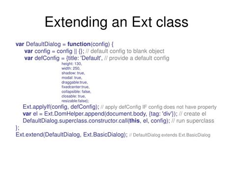 Ppt Extjs Classes Powerpoint Presentation Free Download Id6683927