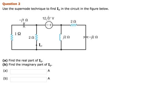 solved use the supernode technique to find i0 in the circuit