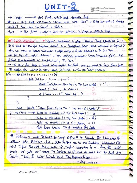 Unit 2 C Language Pdf