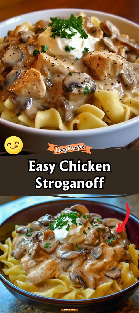 Easy Chicken Stroganoff