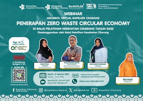 Webinar Penerapan Zero Waste Circular Economy - LMS Kemkes