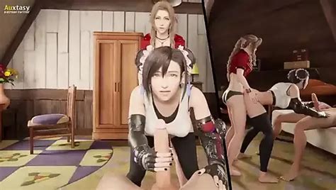 Tifa X Aerith Threesome Fucking Tifa Xhamster