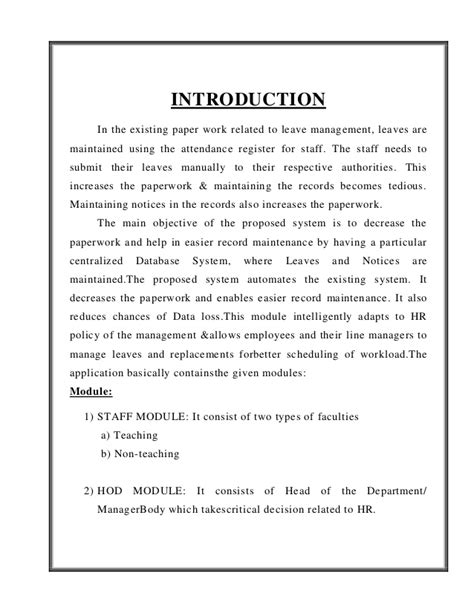 Proposed System For Leave Management System Lasoparoad