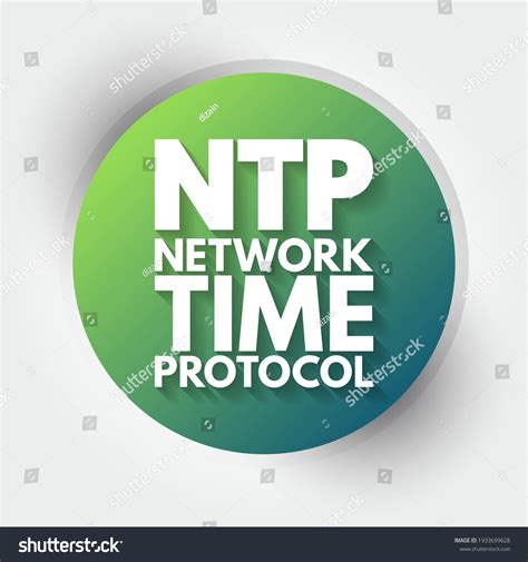 ntp network time protocol networking protocol stock vector royalty