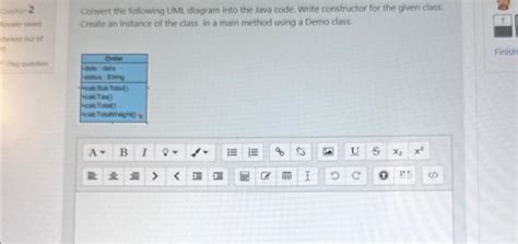 convert the following uml diagram into the aava