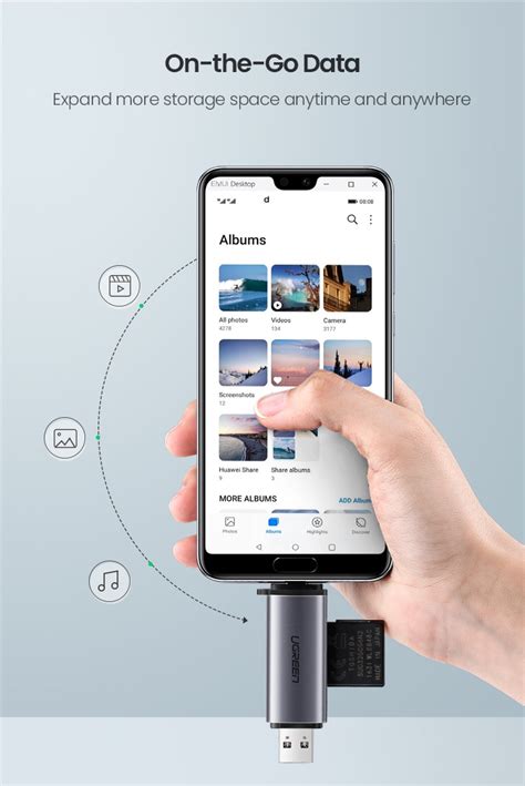 UGREEN USB Type C Card Reader SD Micro SD TF OTG Smart Memory Card Adapter Shopee Singapore