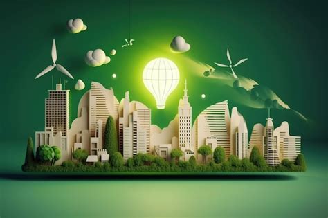 Premium Ai Image Renewable Energy Greenhouse Generative Ai Illustration