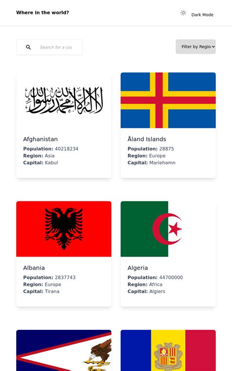 Github Roqeebdev Country Details A Web App That Shows The List Of Countries In The World