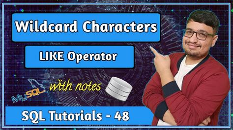 Wildcard Characters In Sql Like Operator Sql Tutorial Part