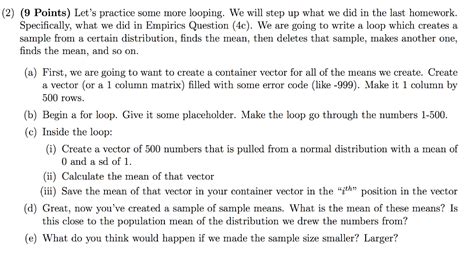 Solved 2 9 Points Lets Practice Some More Looping We