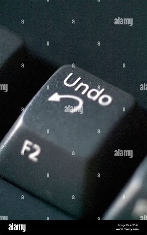 Undo Button Hi Res Stock Photography And Images Alamy