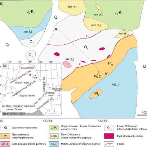 A Tectonic Subdivisions Of Northeast Ne China Modified From 52
