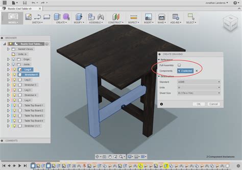 Creating A Drawing Of Piece Parts
