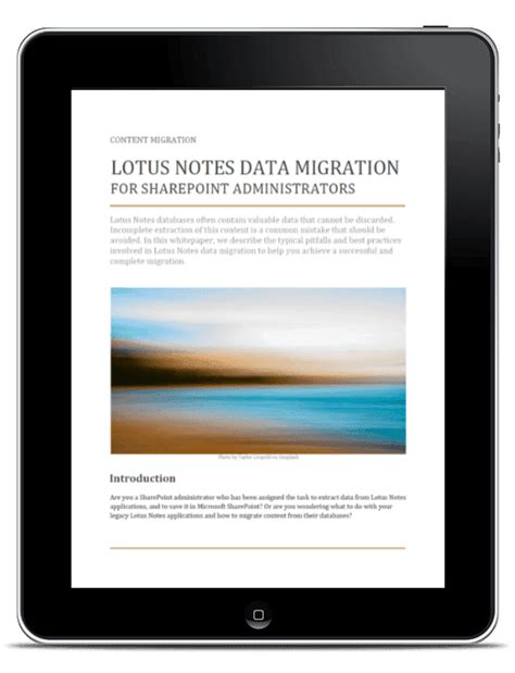 Lotus Notes Data Migration For Sharepoint Administrators Swing Software