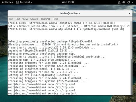 Konfigurasi Ntp Server Debian 9
