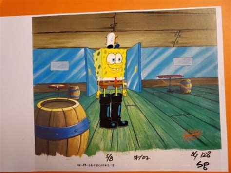 Spongebob Squarepants Cel Animation Art World