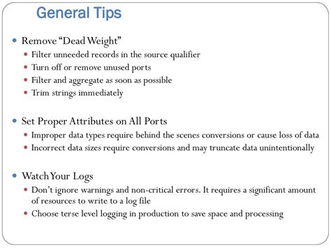 Informatica Powercenter Performance Tuning Tips Ppt Download