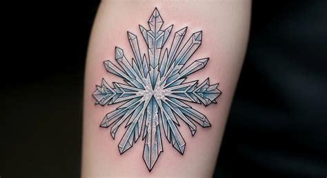 21 Dynamic Winter Frost Geometric Tattoos That Observe Symmetry