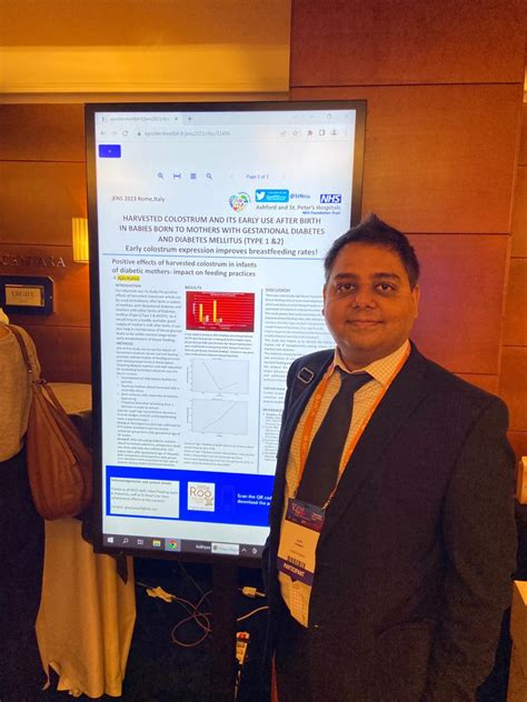 Presented Paper On Harvested Colostrum And Role In Infants Of Gestational Diabetes And Type 1 And 2