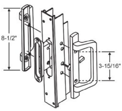 PGT SLIDING GLASS DOOR Handles And Parts PDT SERIES POF White All Window Door Parts