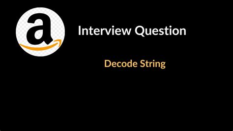 Decode String Amazon Interview Question Stack Leetcode 394 C Youtube