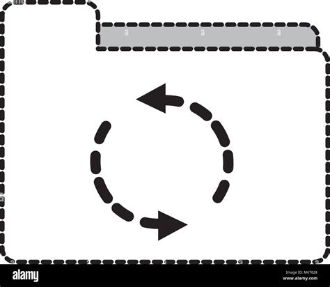 dotted shape folder file loading business archive vector illustration