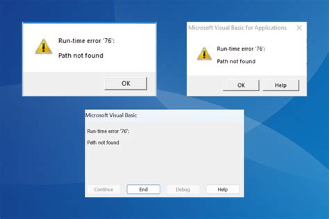 runtime error 76 path not found [fix]