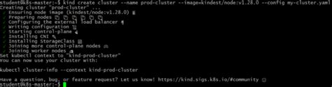 How To Deploy Multi Node Kubernetes Cluster Using Kind Bash Prompt