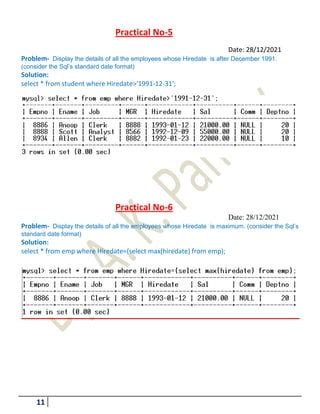 Complete Practical File Of Class Xii Cs 2021 22 PDF