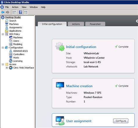 Xendesktop 5 5 Creating An Assignment Uk