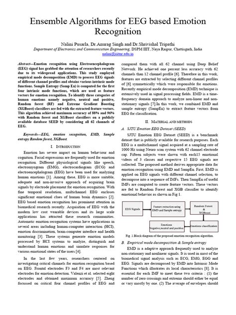 2.ensemble Algorithms For EEG Based Emotion Recognition | PDF