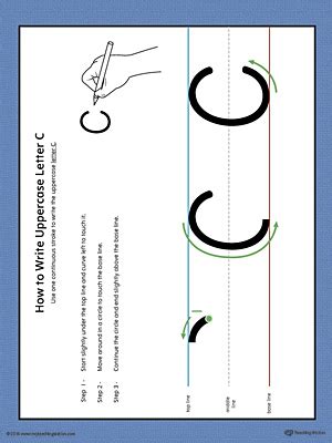 Lowercase Letter C Styles Worksheet Color MyTeachingStation
