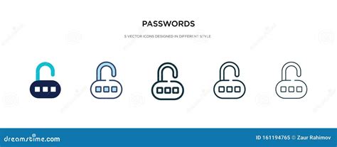 Passwords Icon On White Background Simple Element Illustration From Cyber Concept