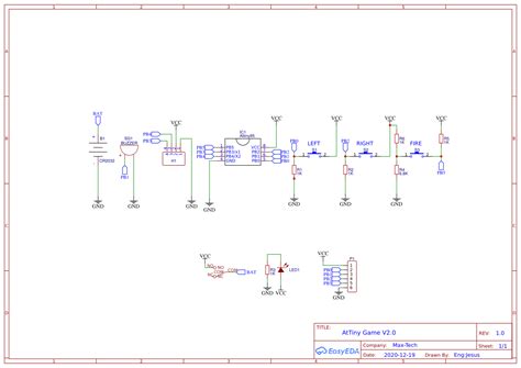 attiny game v2 0 platform for creating and sharing projects oshwlab