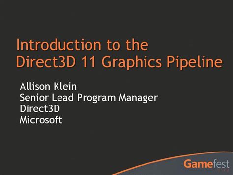 Introduction To The Direct3d 11 Graphics Pipelineword文档在线阅读与下载无忧文档
