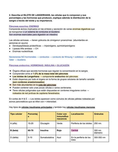 SOLUTION: Medicina-Endocrinología - Páncreas endocrino - Studypool