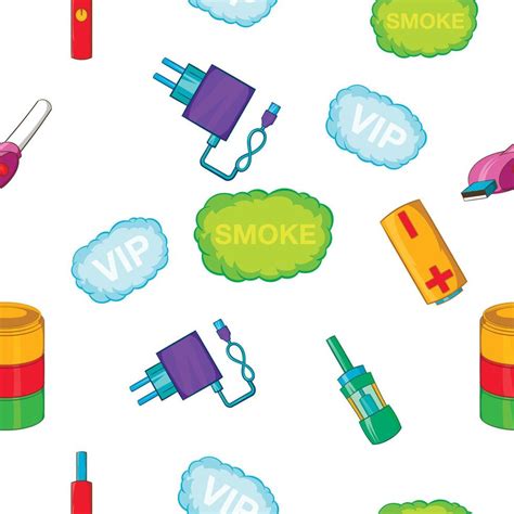 Electronic Smoking Cigarette Pattern 15210443 Vector Art At Vecteezy