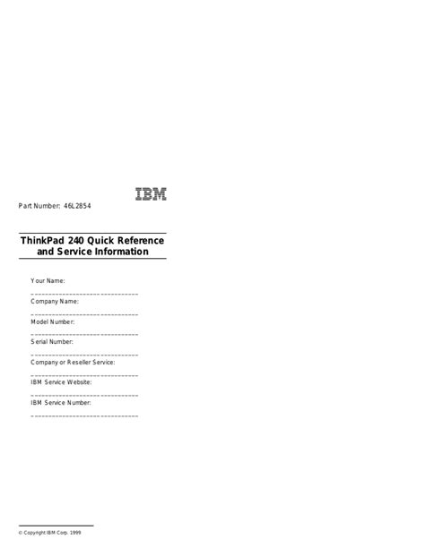Ibm Thinkpad 240 User Manual