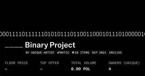 Binary Project Collection Opensea