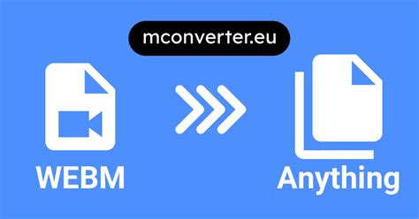 Webm Converter • Online And Free • Mconverter