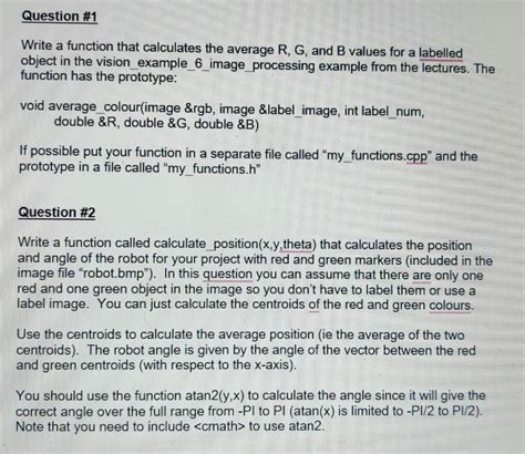 Solved Question Write A Function That Calculates The Chegg
