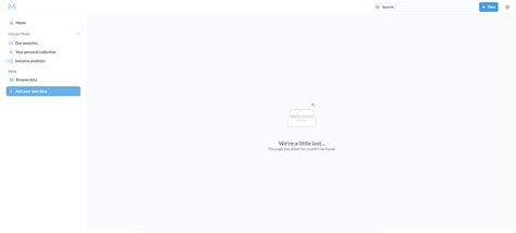 archiving dashboard used as a custom homepage leads to we re little