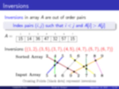 SOLUTION Lec 6 Divide N Conquer 2 Counting Inversions Closes Pairs H