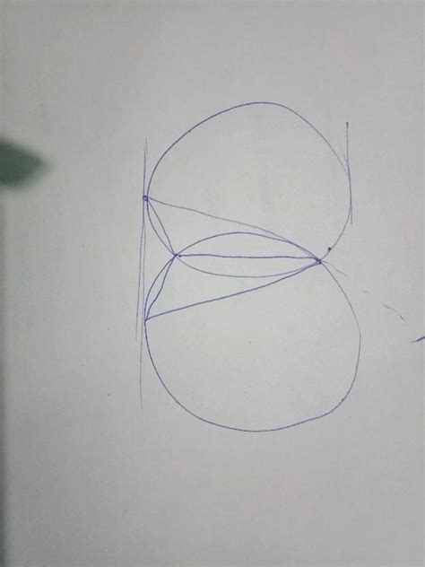 2 draw two circles with different radii let these circles intersect
