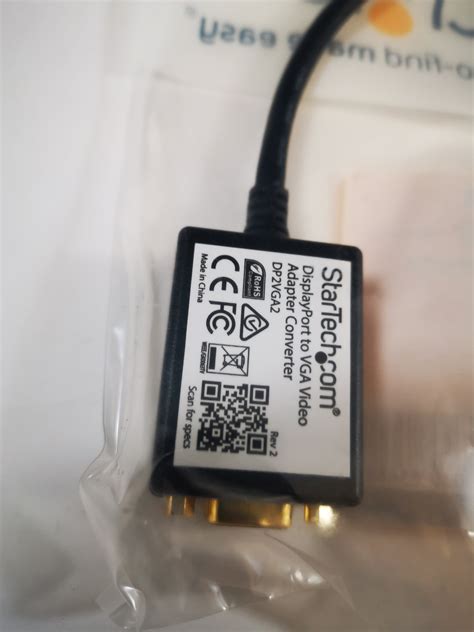 Startech DisplayPort To VGA Video Adapter Converter