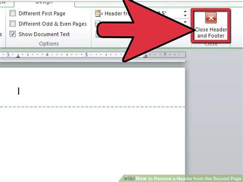 How To Remove A Header From The Second Page Steps
