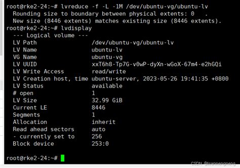 Lvreduce 的命令介绍和使用案例 Csdn博客 Lvreduce 的命令介绍和使用案例 Csdn博客